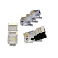 China Pro-Grade 10Gbps Ready RJ45 Connector with 600 MHz Bandwidth and Triple-Layer Shielding for sale