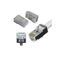China OEM CAT7 RJ45 Connector with Ferrite Beads for 600MHz Bandwidth and Low Crosstalk for sale