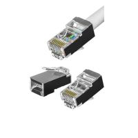 China CAT7 600MHz RJ45 Connector with Gold-Plated Contacts and Bulk Discount Options for sale