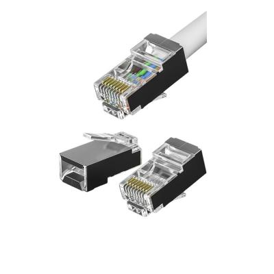 China CAT7 600MHz RJ45 Connector with Gold-Plated Contacts and Bulk Discount Options for sale