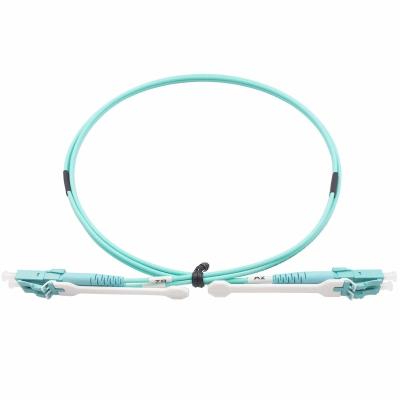 China Pulling Type LC Connector Multimode Duplex Optical Fiber Patch Cord 40Gb LSZH 2.0mm for sale
