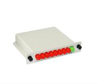 China ABS Material Fiber Optic Cassette with Low Insertion Loss and 1X8/16/32/64 Cores PLC Splitter LGX Box for sale
