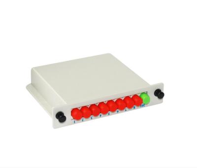 China ABS Material Fiber Optic Cassette with Low Insertion Loss and 1X8/16/32/64 Cores PLC Splitter LGX Box for sale