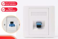 China Single Pole Flush Mounted LC/SC Socket with Universal Compatibility for All Standard Plugs for sale