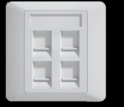 China 40Gbps Backbones CAT7 Socket with 600MHz Bandwidth and Backward-Compatible Wall Plate Switch for sale