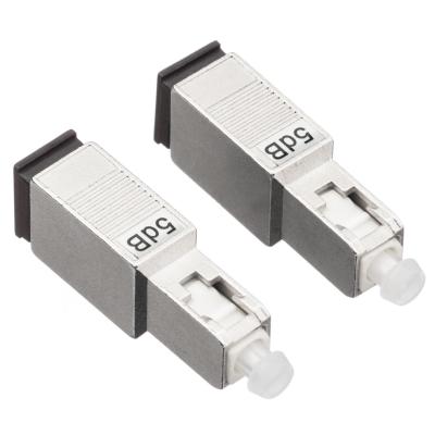 China 20dB SC/PC Fixed Wavelength Independent Fiber Optic Attenuator for Data Networks for sale