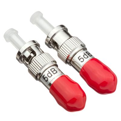 China ST Female to Male Fiber Optic Attenuator with High Power 1W and 1-30dB Attenuation for Single Mode Applications for sale