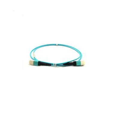 China OM3 Multi Mode MPO MTP Cable with 8 Core Fibers and 125 Micron Cladding for High-Density Connectivity for sale