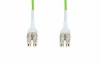 China OM5 100 Gigabit Multimode Duplex Fiber Optic Patch Cord with PVC/LSZH Material and Customizable Length for sale