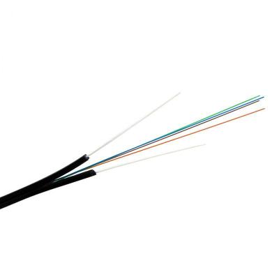 China 2 Core Single Mode FTTH Drop Cable with PVC/LSZH Material for Indoor Optical Fiber Applications for sale