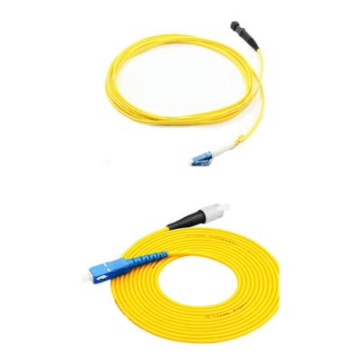 China 0.9mm Slim to 3.0mm Rugged Single Mode Fiber Optic Patch Cord with SC LC FC ST Connectors for Data Center and Outdoor Use for sale