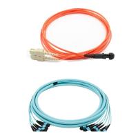 China MPO MTP Fiber Optic Trunk Patch Cord 40G 100G Data Center Ready with 12 Fibers in One Connector for High Density Cabling for sale