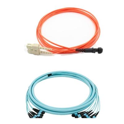 China MPO MTP Fiber Optic Trunk Patch Cord 40G 100G Data Center Ready with 12 Fibers in One Connector for High Density Cabling for sale