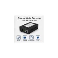 China Gigabit SFP Media Converter with 20km Transmission Distance for Single Mode Fiber and 10/100/1000Mbps Auto-Negotiation for sale