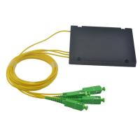 China ABS Box Fiber Optic Splitter with SC Connector for FTTH Networking 1x4 PLC Type for sale
