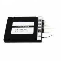 China 100G Fiber Optic CWDM Module 4CH/8CH WDM Mux/Demux with Low Insertion Loss for Optical Networks for sale