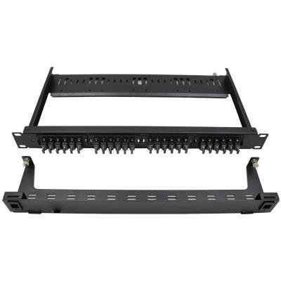 China 1U Rack Mount Fiber Optic Patch Panel with 96core LC and Pull-Type Box for High Density Applications for sale