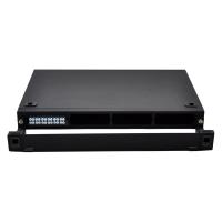 China 1U Rack Mountable Fiber Optic Patch Panel with 96core LC and 4x MTP-24 Cassettes for High Density Data Centers for sale