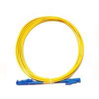China E2000 UPC Fiber Optic Patch Cord Single Mode 2.0mm Diameter with Plastic Cap for sale