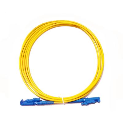 China E2000 UPC Fiber Optic Patch Cord Single Mode 2.0mm Diameter with Plastic Cap for sale
