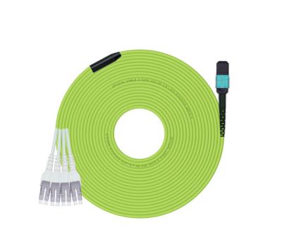 China 8 Core MPO MTP Cable with 850/953/1300nm Wavelength and Low Insertion Loss for High-Density Fiber Optic Networks for sale