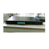China 1U Rack Mount Fiber Optic Patch Panel with Oval Spring for 16C/32C Ribbon Fiber and MTP-16 Cassettes for sale