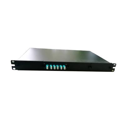 China Black Color 1U 19'' Rack Mount Fiber Optic Patch Panel with 16C / 32C Ribbon MPO Connector for sale