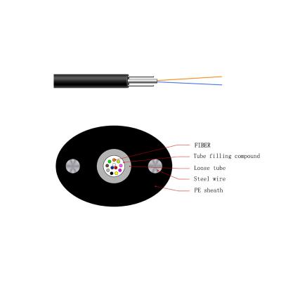 China FTTH Drop Cable with Flame Retardant LSZH Sheath and Self-Supporting Structure for Singlemode G652D/G657A Fiber for sale