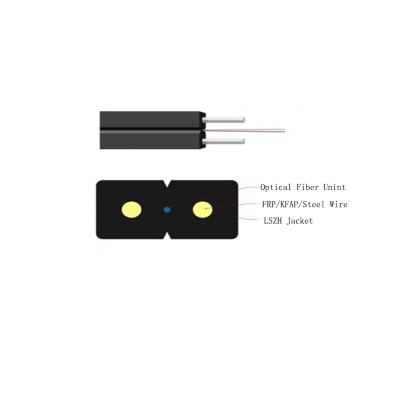 China Light Weight High Tensile Strength FTTH Drop Cable with LSZH Jacket for FTTH Projects for sale