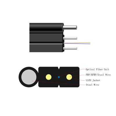 China Self-supporting FTTH Drop Cable with LSZH Jacket and G652A Fiber for Aerial Usage for sale