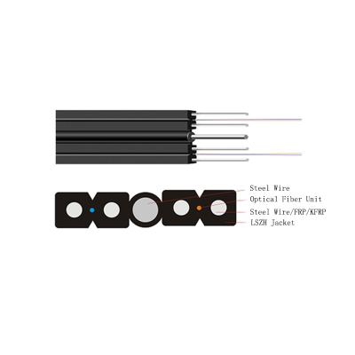 China Self-supporting FTTH Drop Cable with LSZH Jacket and G652A1 Singlemode Fiber for Aerial Applications for sale
