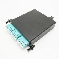 China Aluminum MTP MPO Cassette Module with 12 Core Male Connector and LSZH Cable Material for sale