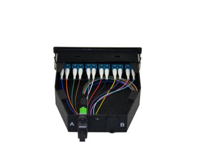 China 12 Fiber LC Adaptor Single Mode MPO Cassette Module with Aluminum Cassette for High-Density Connectivity for sale