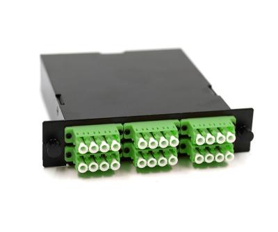 China 24 Fiber 0.9mm Cable MTP Cassette Module with OM5 PC Polish LC Adaptor Patch Cord for sale