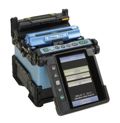 China Fujikura 70S+ Fusion Splicer with 6sec Splicing Time 9sec Tube Heating and Bluetooth Wireless Communication for sale
