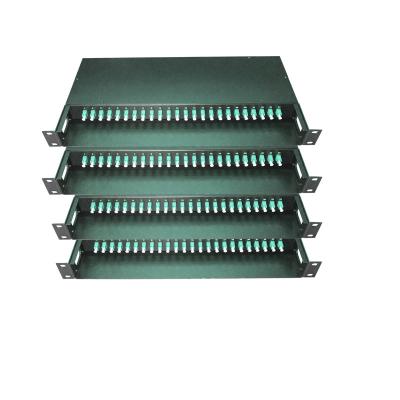 China 48 / 96 Fiber MPO/MTP Fiber Optic Patch Panel Termination Box with 19 Inch Rack Mount and SPECC Material for sale