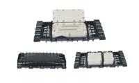 China Horizontal Type Fiber Optic Joint Enclosure 24 Fiber 3 In 3 Out IP68 Waterproof PC Material for FTTH FTTX Networks for sale