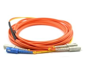 China 62.5/125 Fiber Optic Patch Cord with 3meter Length and Low Insertion Loss ≤ 0.3dB Mode Conditioning Cable for sale