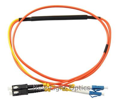 China Duplex 62.5/125 Fiber Optic Patch Cord with Low Insertion Loss ≤0.3dB and SC-SC Connector for Mode Conditioning for sale
