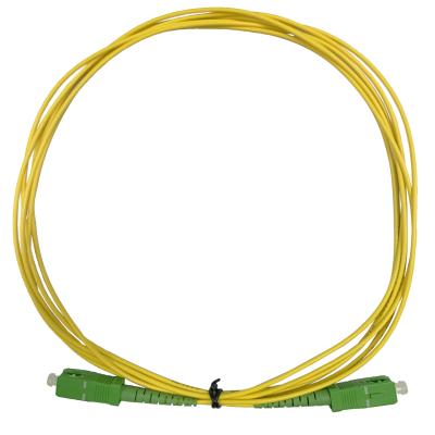 China Single Mode Optical Fiber Patch Cord with SC APC Connector and 2.0mm Diameter for High-Speed Data Transmission for sale
