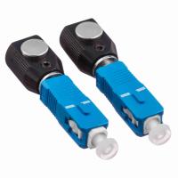 China Black Metal SC UPC Fiber Optic Adapter for Bare Fiber with >1000 Times Durability for sale