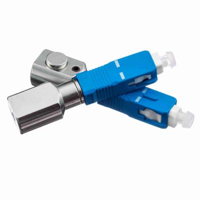China Metal Material UPC Polish SC Connector Fiber Optic Adapter with Easy Installation for FTTH Network for sale