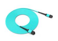 China MPO MTP Cable OM3 OM4 Patch Cord with Male or Female Connector and 8 12 24 Fiber Options for sale