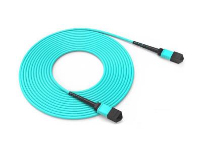 China MPO MTP Cable OM3 OM4 Patch Cord with Male or Female Connector and 8 12 24 Fiber Options for sale