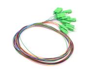 China 12 Colors 0.9mm SC/APC Connector Single Mode Fiber Optic Pigtail with Customizable Length for sale