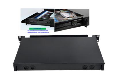 China 12 24 48 96 Port Sliding Drawer Type Multimode Fiber Optic Distribution Frame and Patch Panel for sale