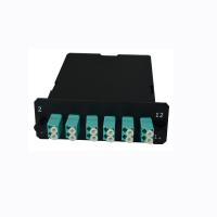China Single Mode FHD MPO Cassette Module with 24 Fibers OS2 and MPO-24 to 12x LC Duplex Connectivity for sale