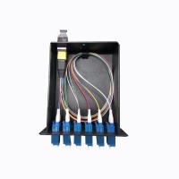China 12 Fibers OM3 MPO Cassette Module with MPO-12 to 6x LC Duplex and High Density Modular Design for sale