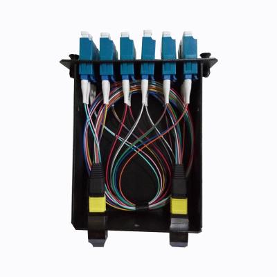 China 12 Fibers OS2 Single Mode High Density Modular MPO Cassette Pre-terminated for Quick Deployment for sale