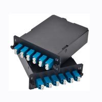 China 24 Fibers OM3 Multimode Type A Pre-terminated MPO Cassette Fiber Optic Cassette Module for sale